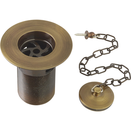 Traditional Unslotted Belfast Sink Waste Chrome | Bristan